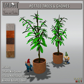 Second Life Marketplace - [MMc] Potted Trees & Gnomes